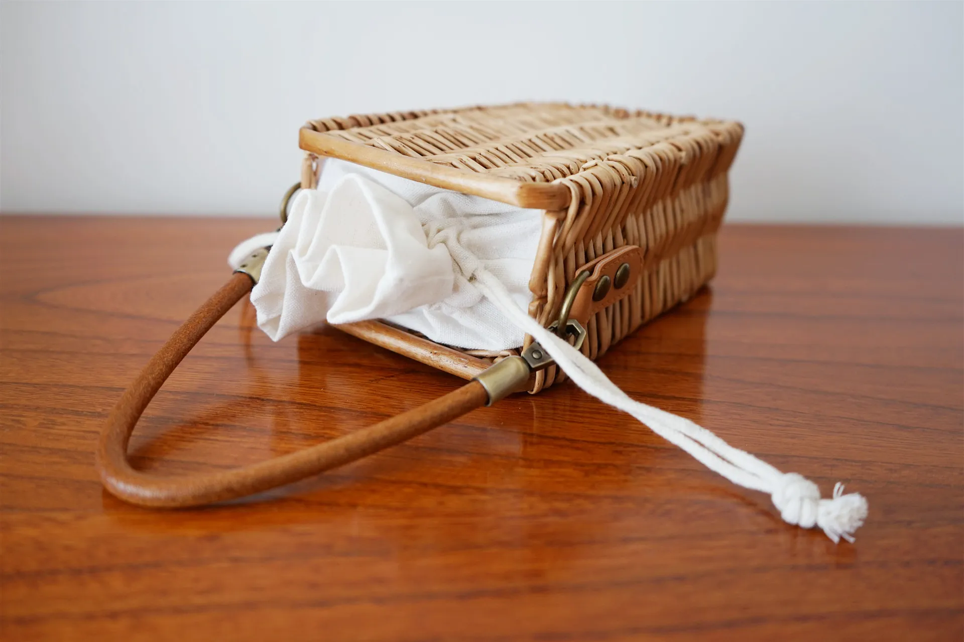 Drawstring Shoulder Bag for Women Mini Composite Patent Leather with ...