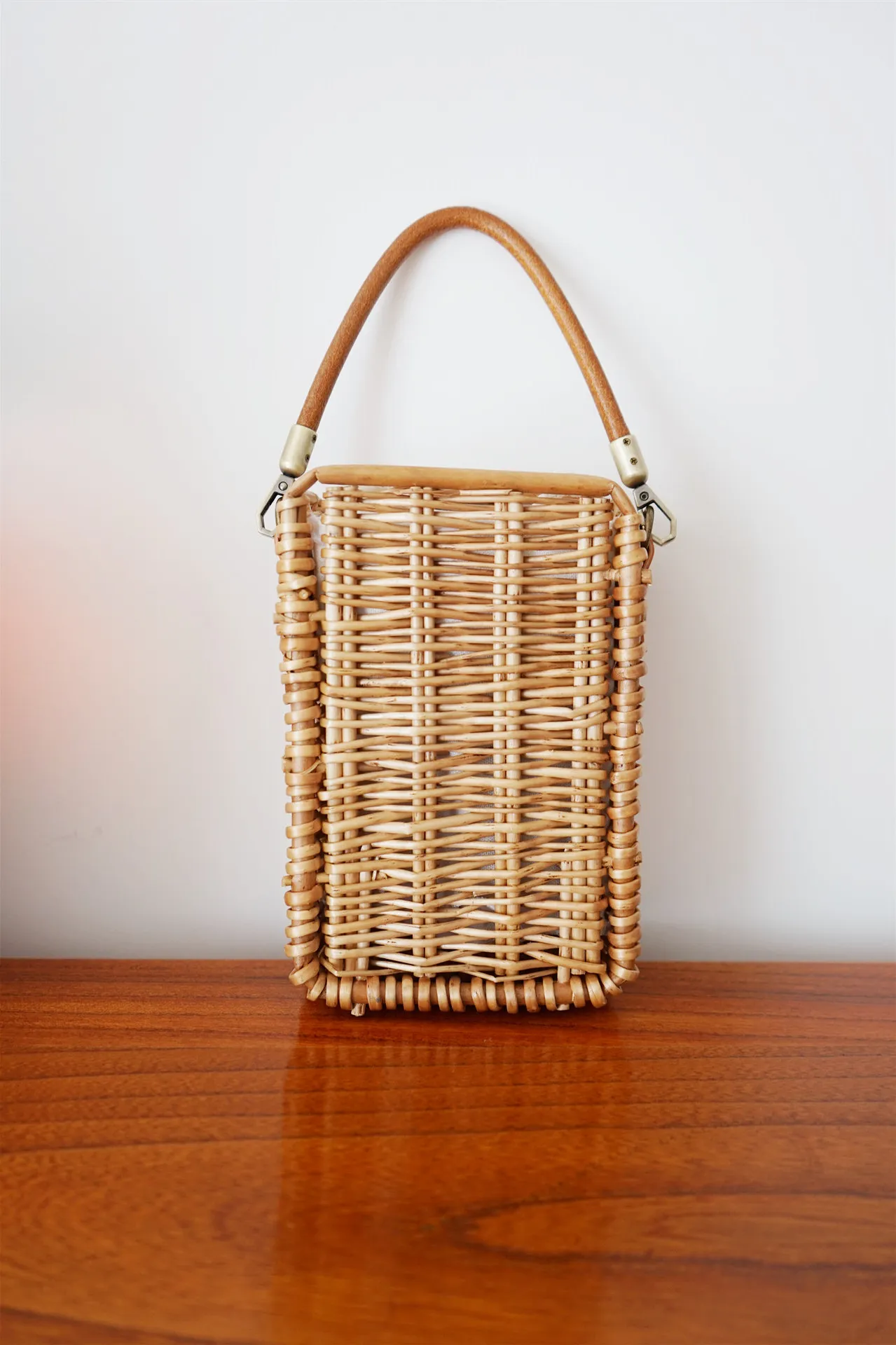 Drawstring Shoulder Bag for Women Mini Composite Patent Leather with ...