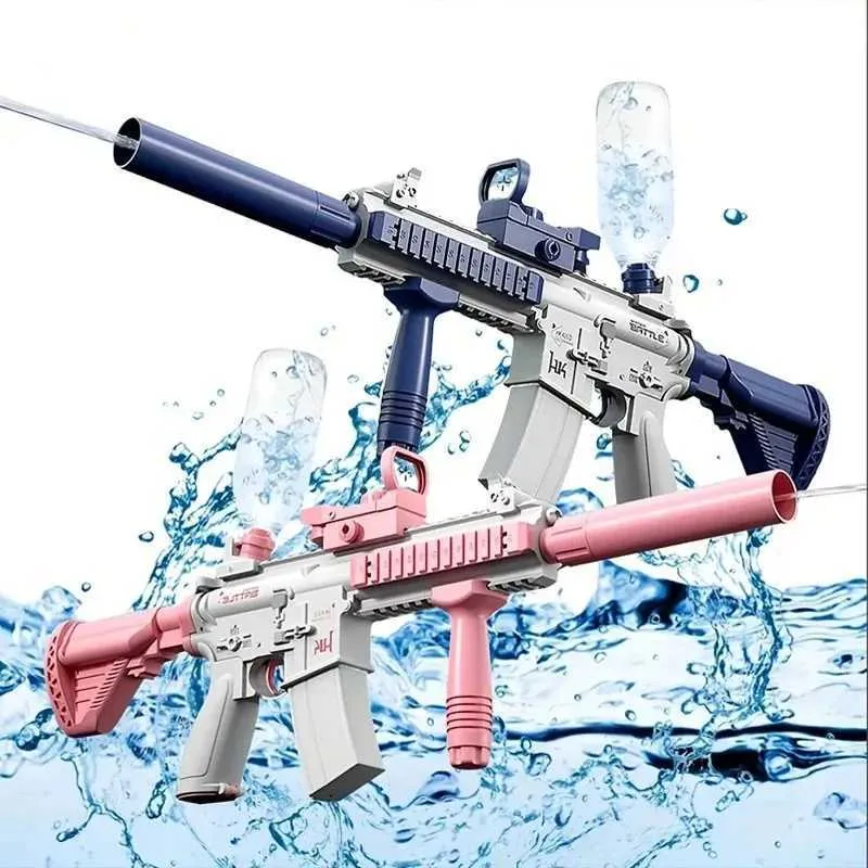 Gun Toys M416 Water Gun Electric Pistol Shooting Toy Full Automatic ...