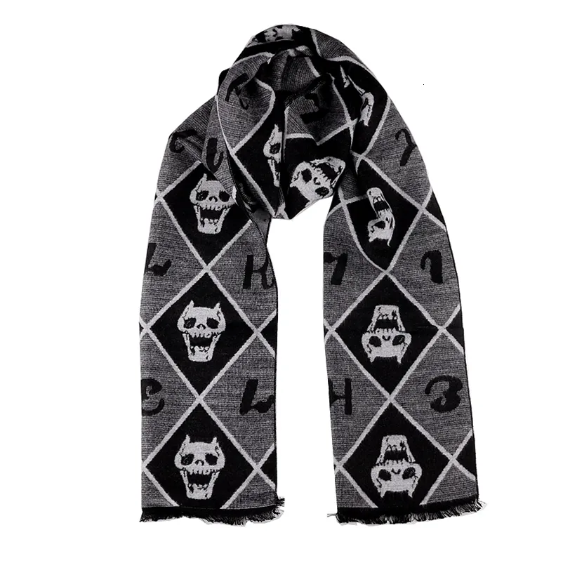 Anime JoJos Bizarre Adventure Cosplay Scarf Unisex Men Winter Warm ...