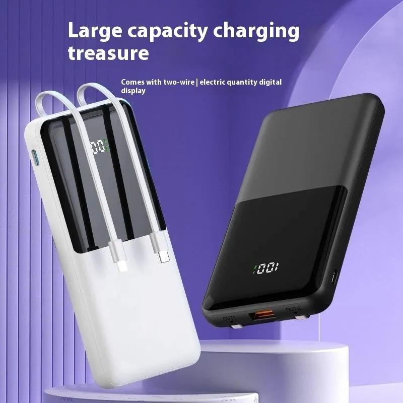 Portable Power Bank 20000mAh Mirror Finish, High Capacity External ...