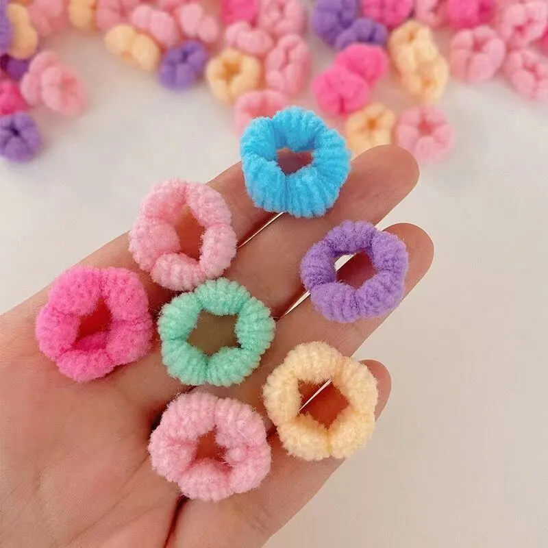 Soft & Stretchy Mini Hair Ties for Babies - 20 Pack Durable Elastic ...