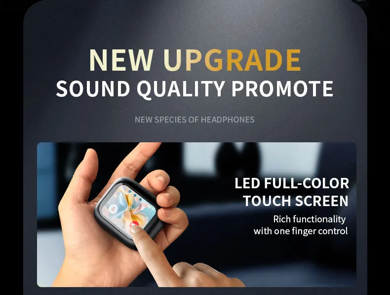 X10 Touch Bluetooth Headset TWS Wireless Earphone To Ear ANC Noise ...