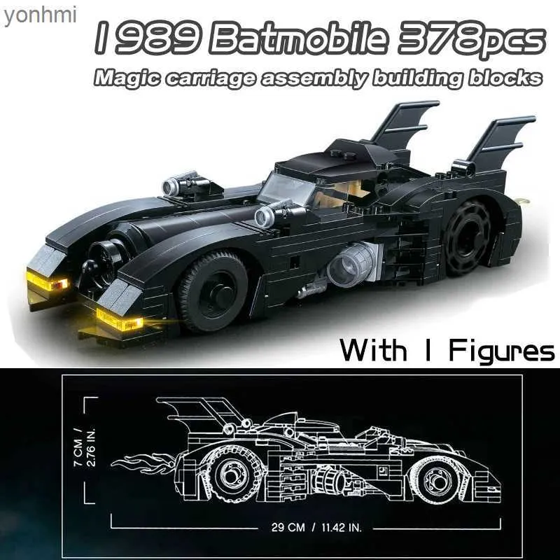 Super Hero Series 1989 Batmobile F1 Models To Build Bloc Toy Perfect ...