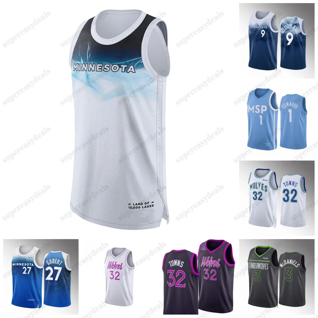 5 Anthony Edwards Minnesota 2024 25 City Timberwolves Jerseys Karl ...