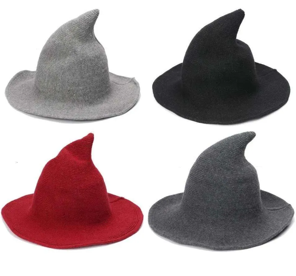Halloween Wool Fisherman Hat Knitted Pointed Witch... From Housemarket ...