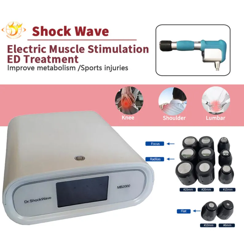 Mini Shockwave Therapy Device - Portable Pain Relief, 7 Applicators ...