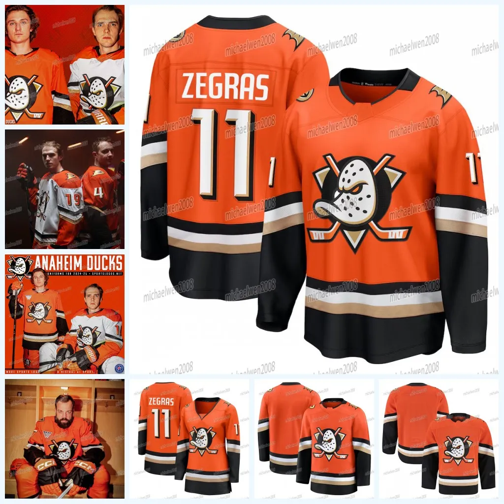 Anaheim Leo Carlsson 2024 25 Ducks Jerseys Mason McTavish Frank Vatrano ...