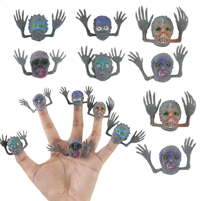 Halloween Finger Bouncing Ghost Hocus Pocus Toys Horror Skull Puppets ...