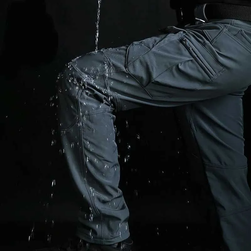 Men's Soft Shell Tactical cargo pants - IX7 Military Observation ...