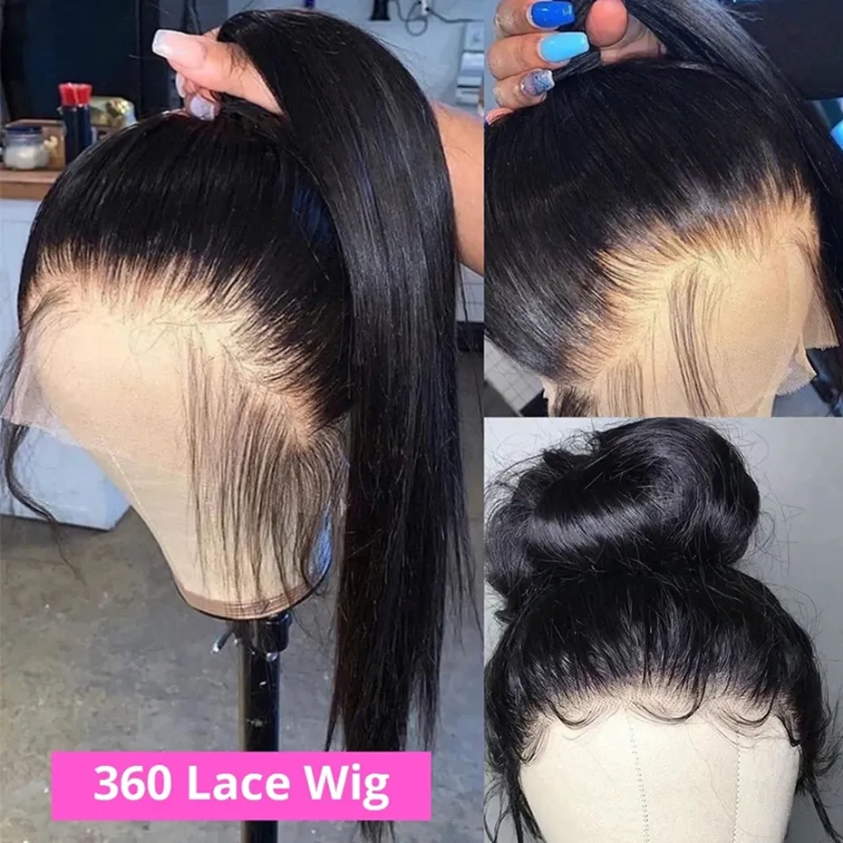 Premium Peruvian Straight Lace Front Wig: Ready to Wear, Pre-Cut Lace ...