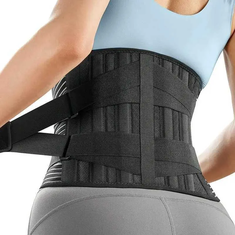 Breathable Lumbar Support Straps for Back Pain Relief - 6 Adjustments ...