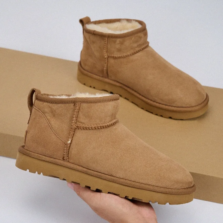 Tazz Sheepskin Slipper Boots For Women Tasman Fur Classic Mustard Seed ...