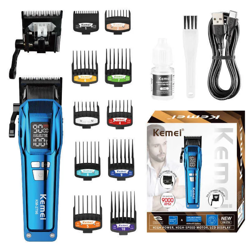 Professional Hair Clippers - Cordless Trimmer Set, Long-Lasting ...