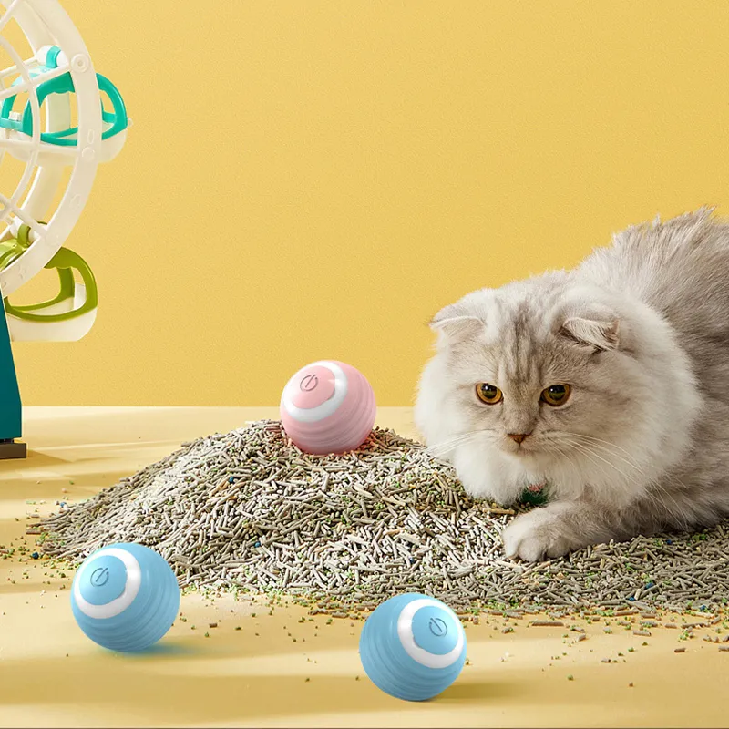 Automatic Rolling Pet Ball: Interactive Cat Toy for Indoor Fun! Shop ...
