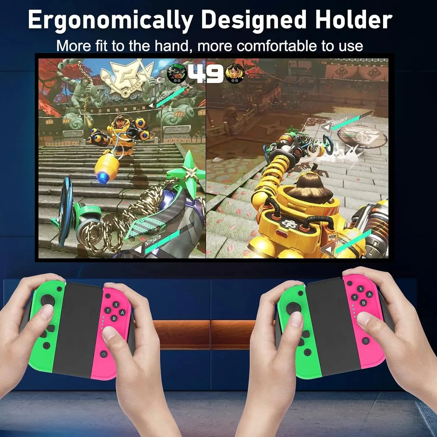 Wireless Joycons Phone Game Controller With Motion Sensing, Dual ...