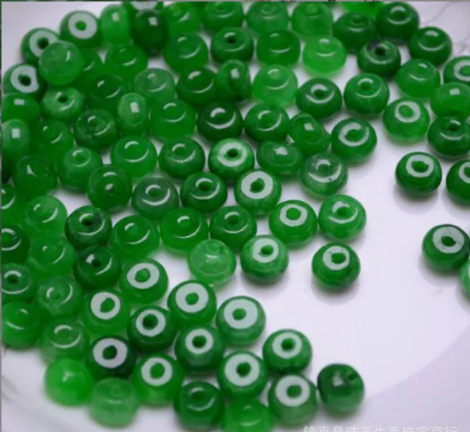 Dry Green Iron Dragon Jade Loose 6mm Beads for Jewelry Making and ...