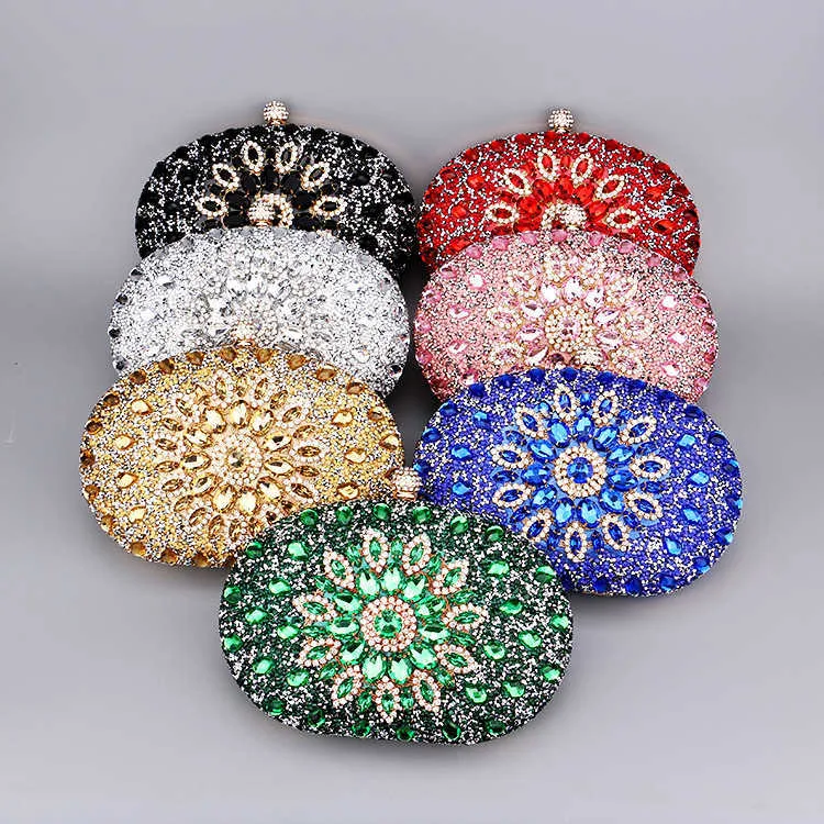 Diamond Inlaid Clutch Bag for Women - Versatile Evening Wedding Banquet ...