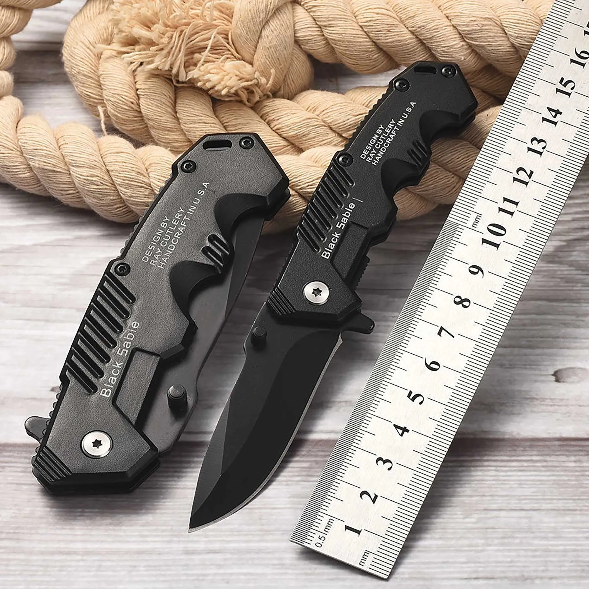 High hardness portable sharp folding knife multifunctional outdoor ...