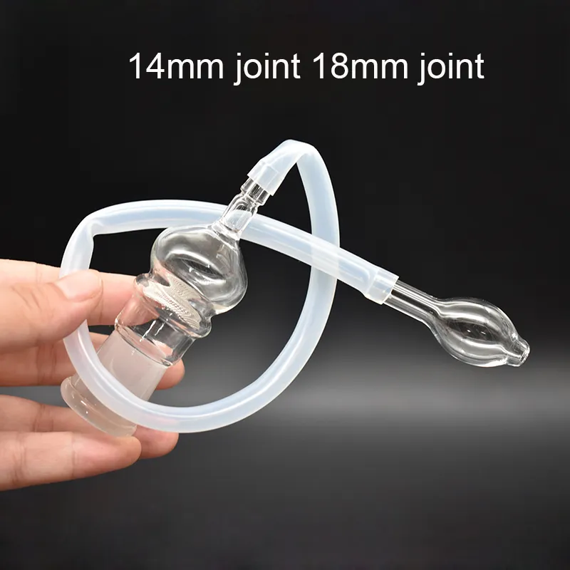 Premium Glass Elbow Adapter With Metal Pipe Screen Filter For Dab Rig ...
