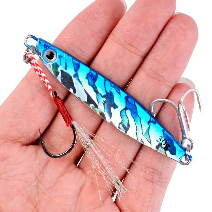 Premium Saltwater Fishing Baits: 7g-40g Metal Weights for Sea Bass ...