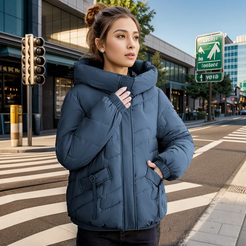 Puffer Jacket Short Cotton Jacket for Women New Winter Edition Korean ...