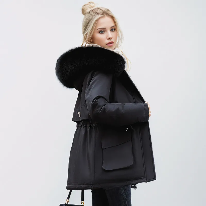 Poodle Cut Puffer Jacket: Women's Short Korean Style Loose Workwear ...