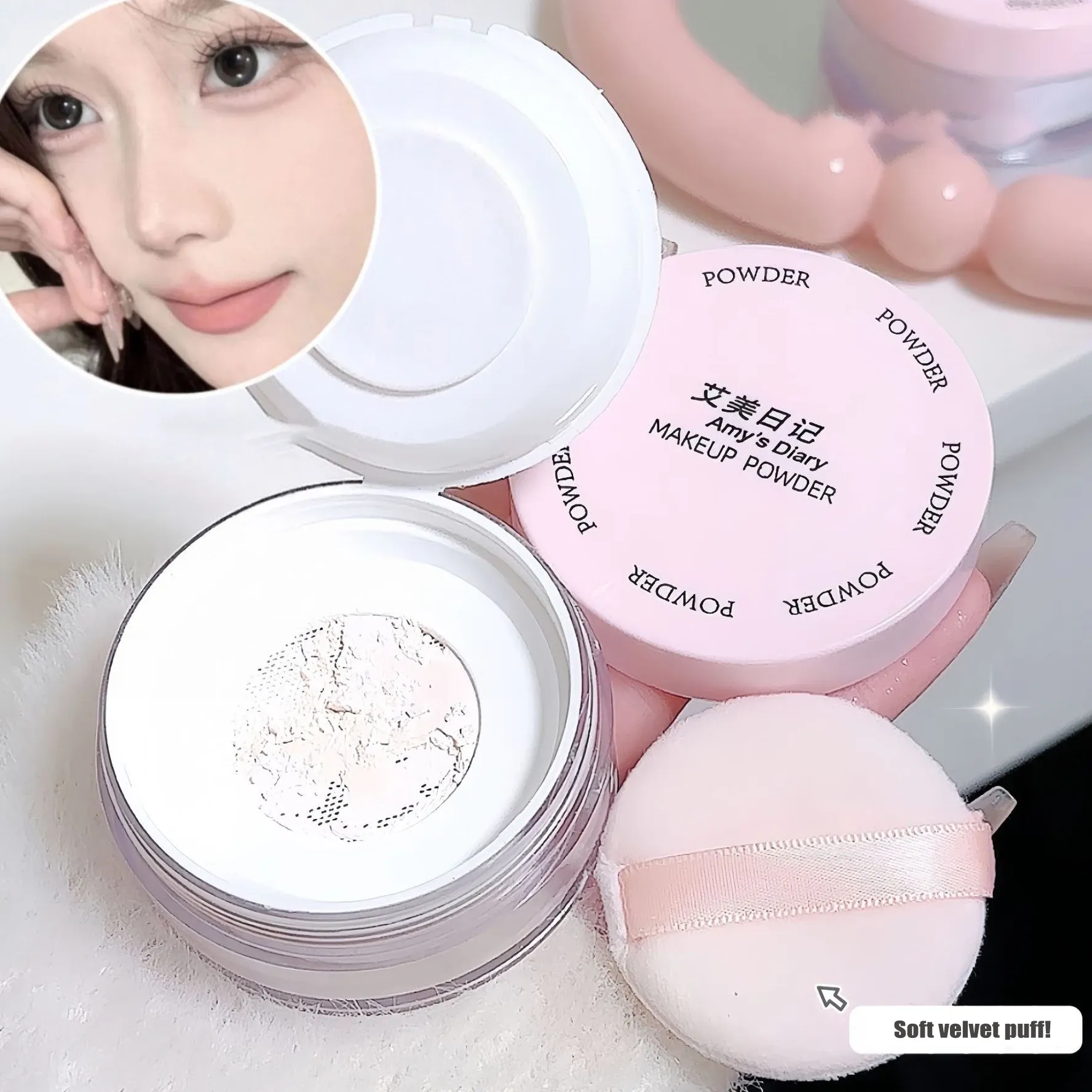 Translucent Loose Face Powder - Matte Finish, Oil Control, Waterproof ...