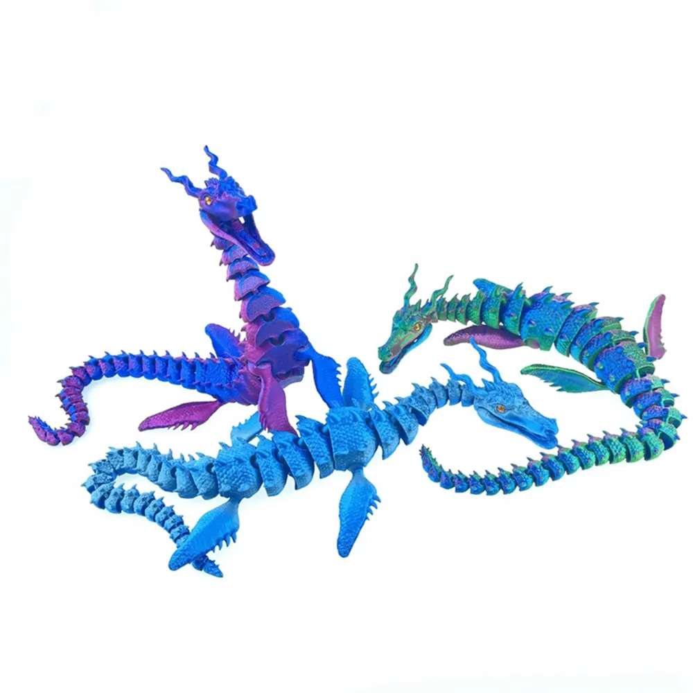 41cm 3D Printed Sea Dragon Giganotosaurus Toy With Multi Color ...
