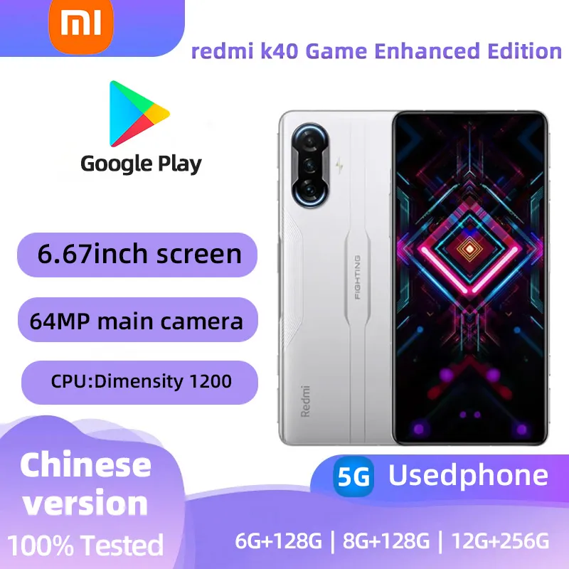 Redmi K40 Dual SIM Smartphone With Case Enhanced Gaming, Dual Camera ...
