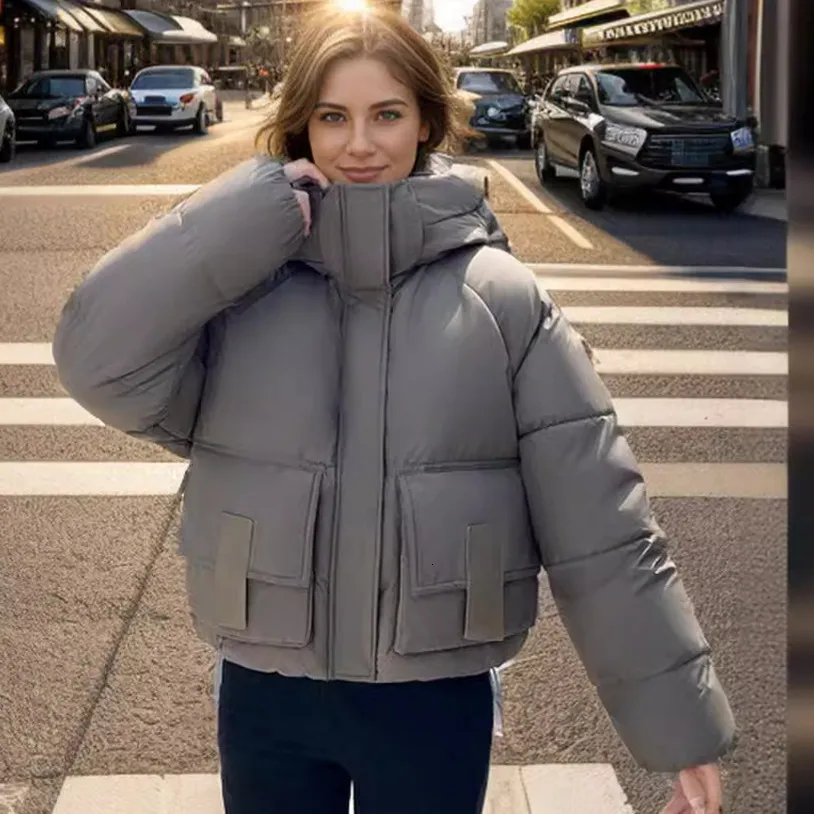 Women's Short Hooded Cotton Puffer Jacket - Lightweight & Stylish from ...
