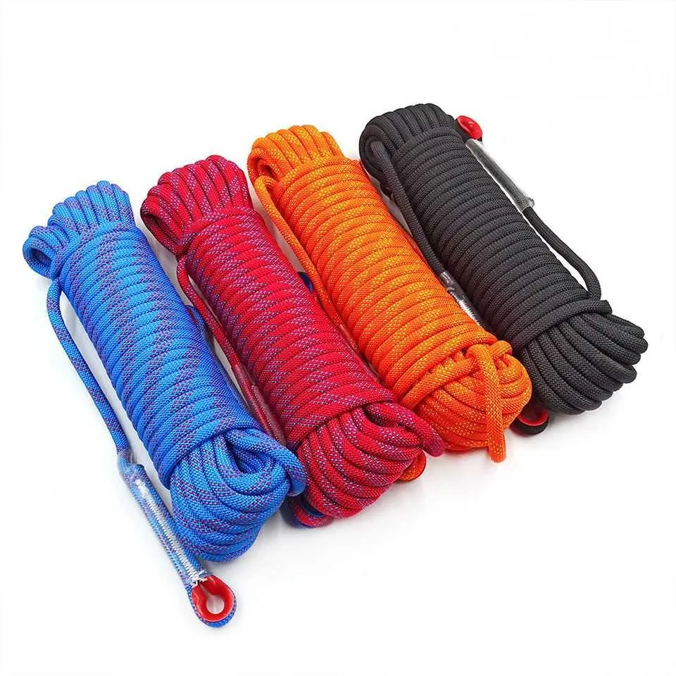 8mm High Strength Static Climbing Rope Single Outdoor Survival Rope ...