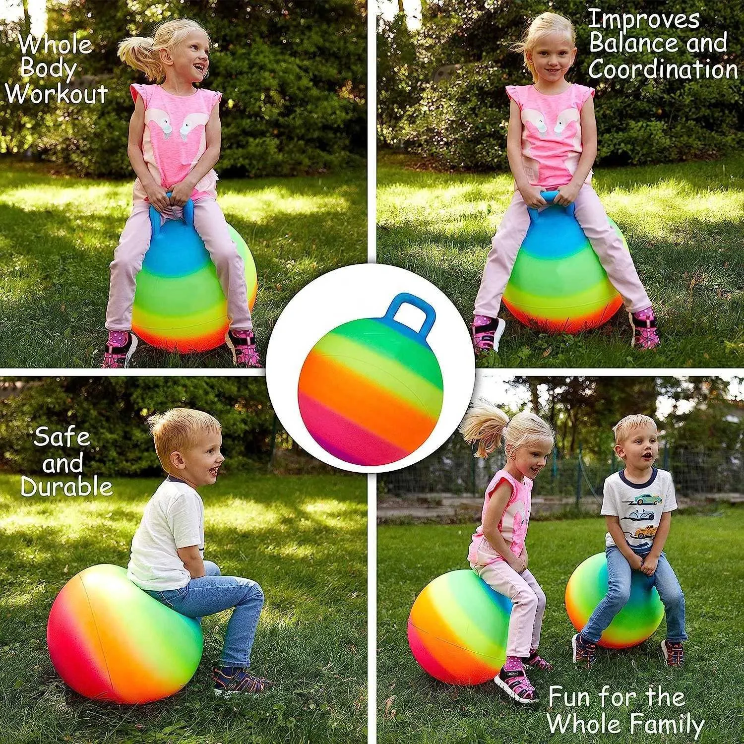 L240910 Sports Hopping Balls For Kids 18 Inch Durable Outdoor Jumping ...