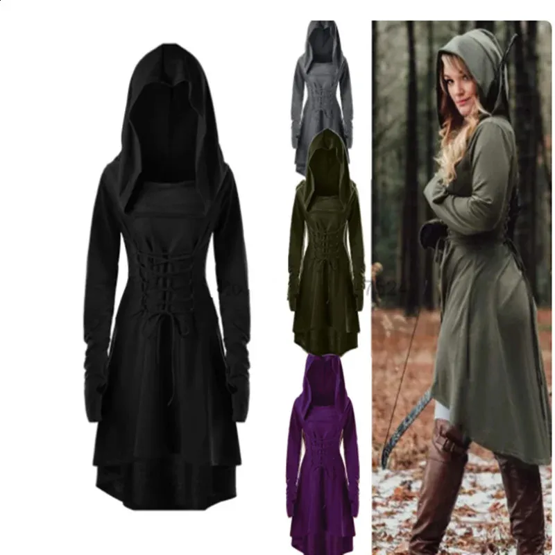 Medieval Renaissance Hunter Archer Hoodie Costume - S-4XL, Halloween ...