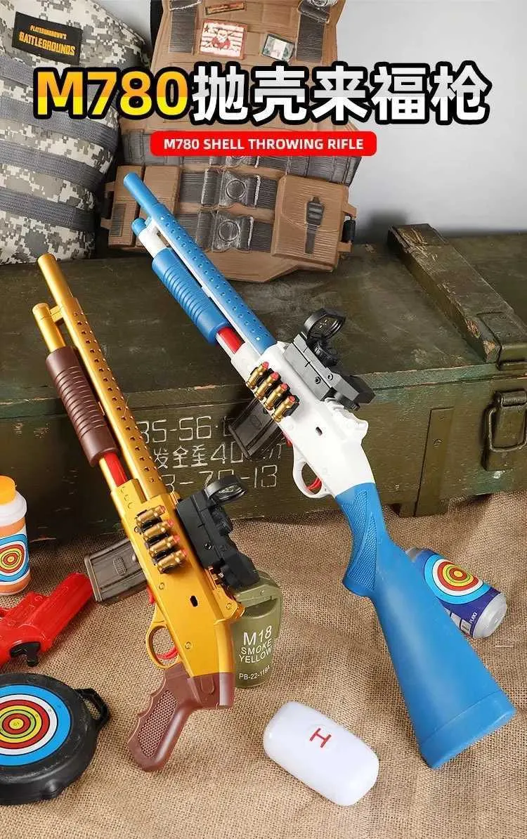 Pop Up Sliding Loading Helicopter Toy Gun Soft Bullet Shotgun Shell For ...