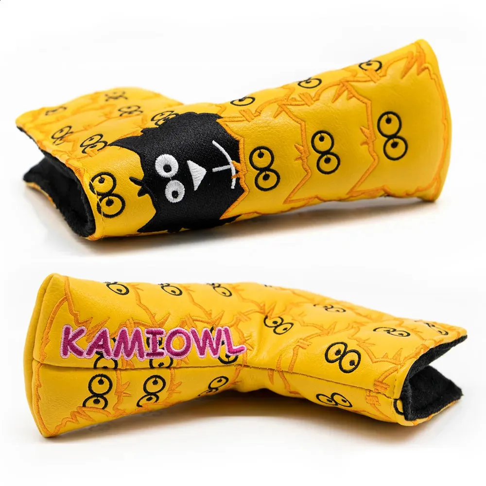 Golf Putter Head Cover, PU Leather Blade Putter Headcover with Magnetic ...