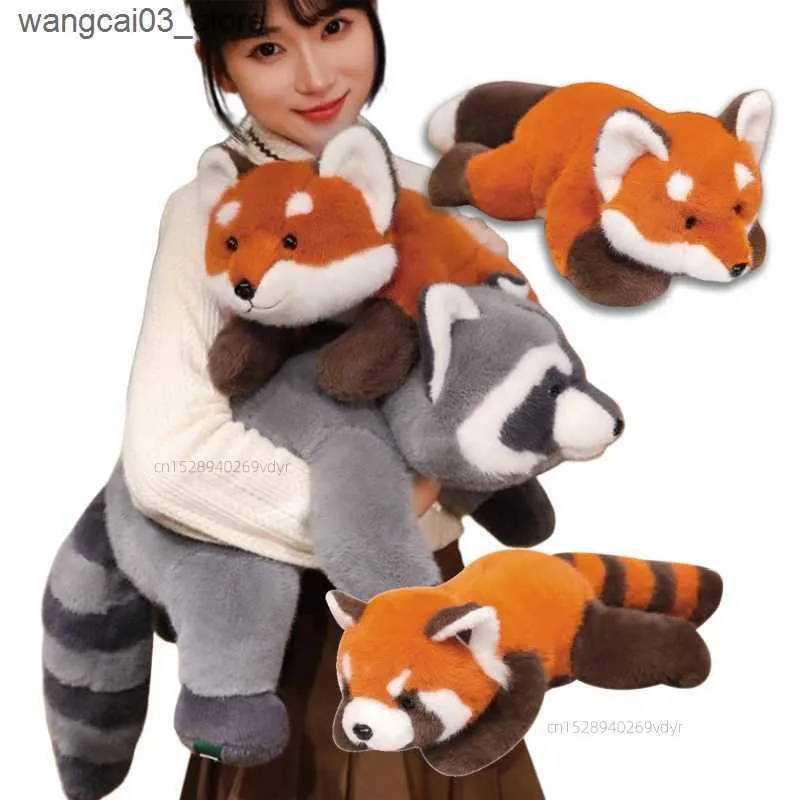 DHgate.com:Kawaii Raccoon Red Panda Plush Backpack - Soft Stuffed ...