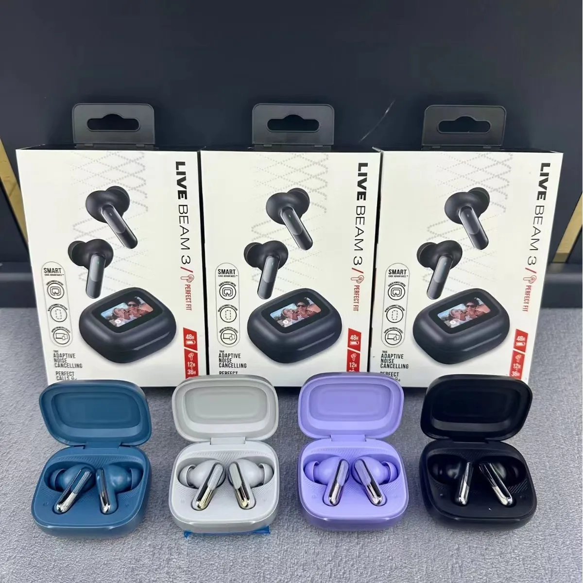 LIVE BEAM3 True Wireless Earphones ANC Noise Cancelling Bluetooth ...