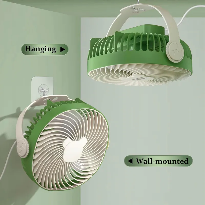 2 In 1 USB Desktop Rechargeable Table Fan With Adjustable Strong ...