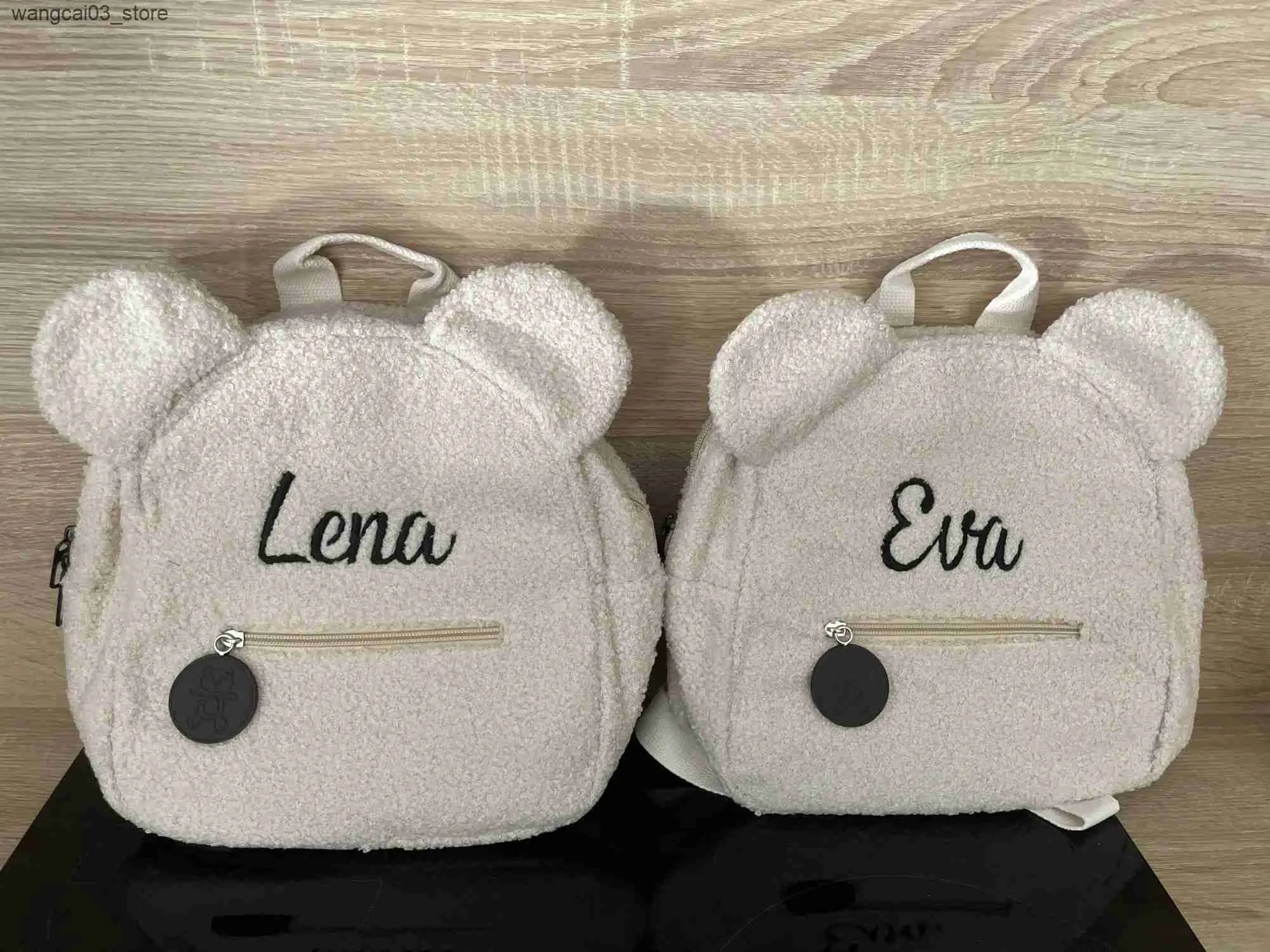 Personalized Plush Bear Toddler Backpack - Custom Name Embroidered Kids ...