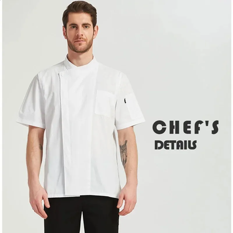 Premium Short Sleeve Chef Jacket: Unisex Kitchen Clothing, Restaurant ...