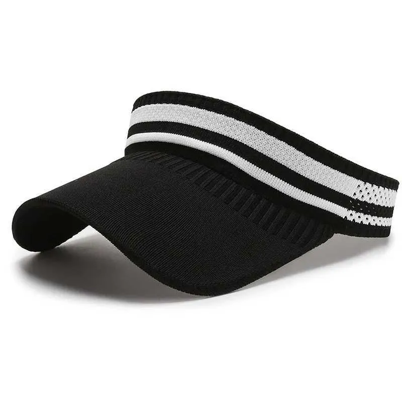 Wide Brim Sun Visor Hat with UV Protection - Contrast Stitching ...