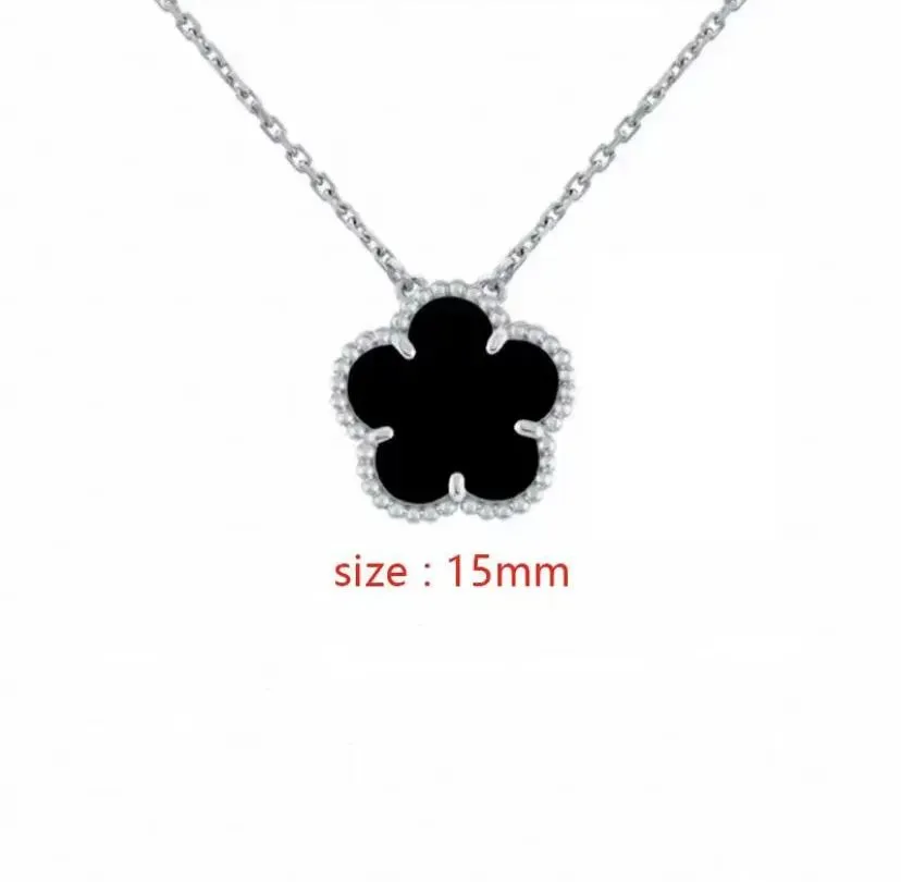 Four Leaf Clover Necklace: 18K Gold Plated Charm Necklace With Agate ...