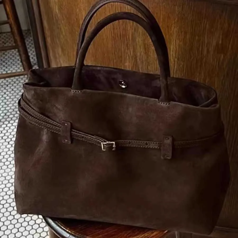 Large capacity suede tote bag for women 2024 new high-end commuting ...