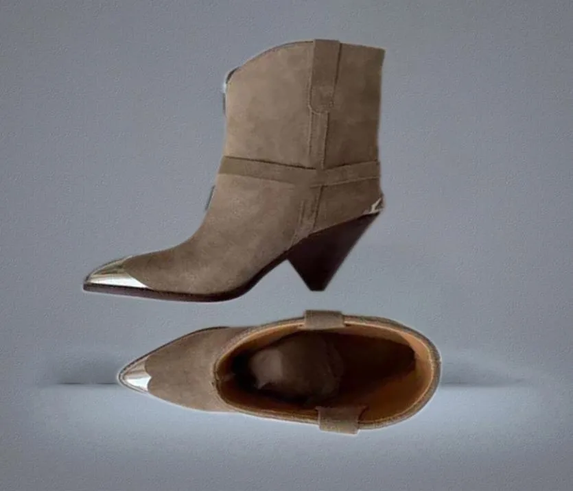 Isabel Paris Runway Marant Lamsy Leather Isabel Marant Boots With ...