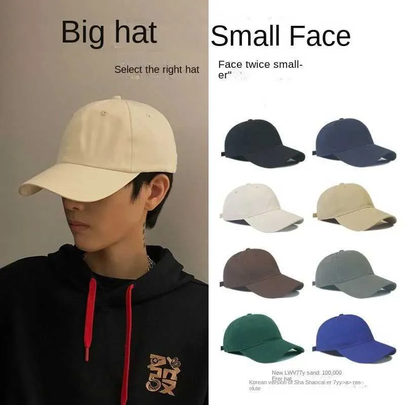 Ladies Baseball Cap Fashionable Black Hat For Big Heads Men Casual ...