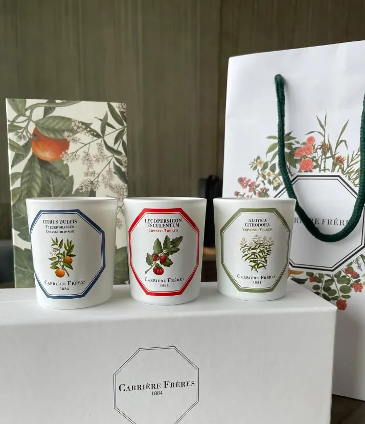 Carriere Freres Scented Candle Set: English Pear & Red Rose, Limited ...