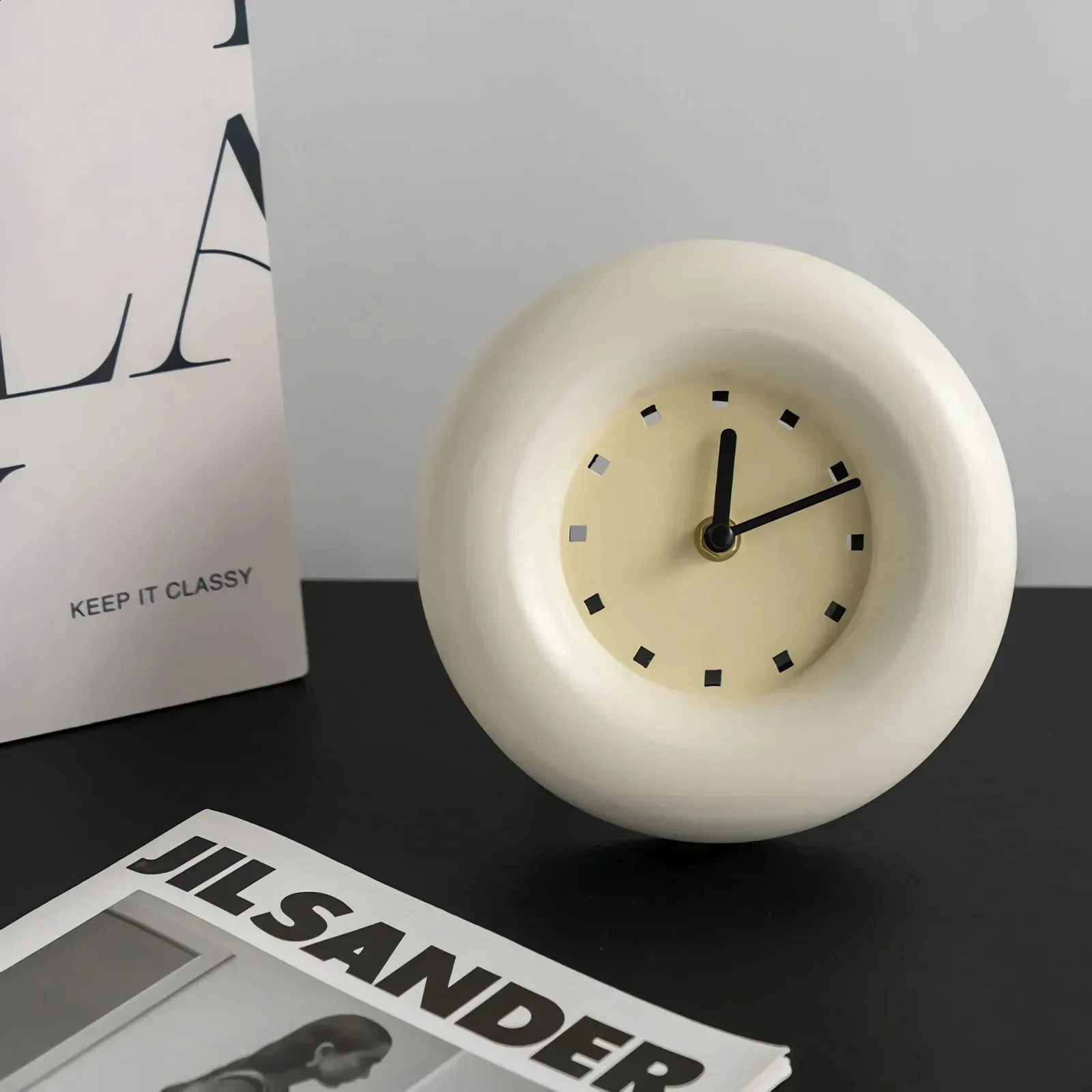 Korean Style Retro Desktop Clock With Seconds Cute Digital Creative ...