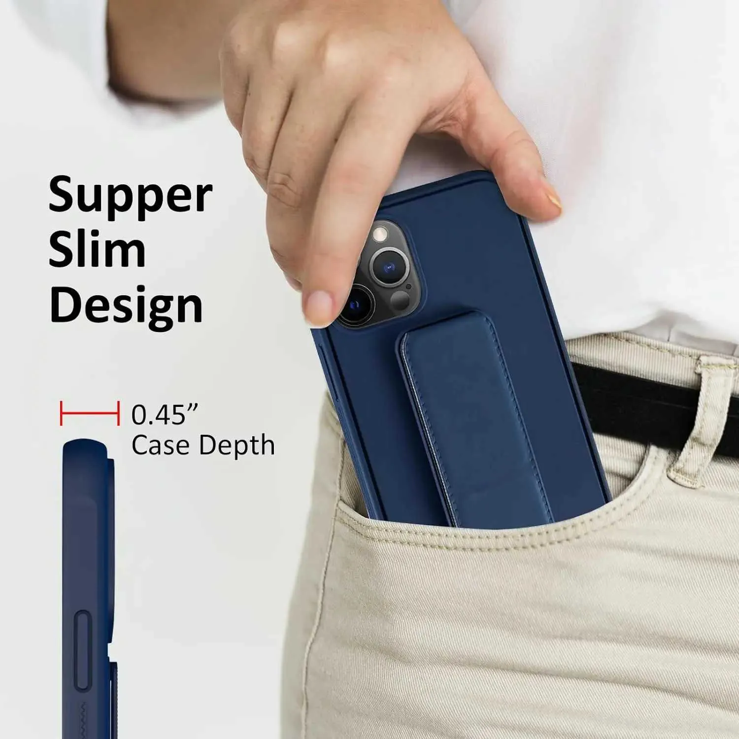 Magnetic Multi-Functional Phone Stand Case - Hard PC, Vertical ...