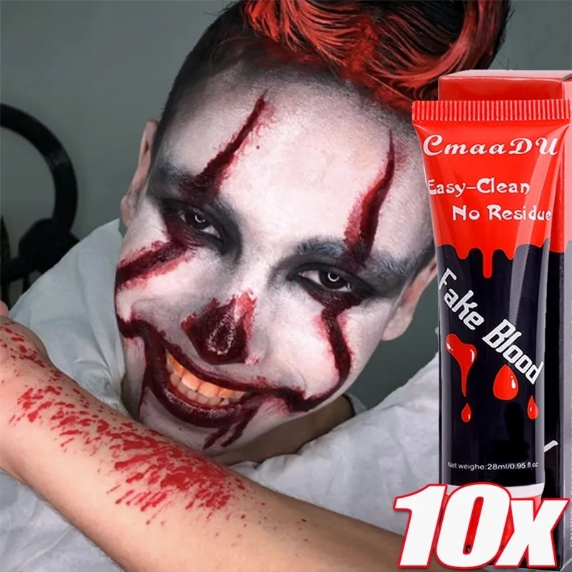 Blood Scary Face Paint Easy